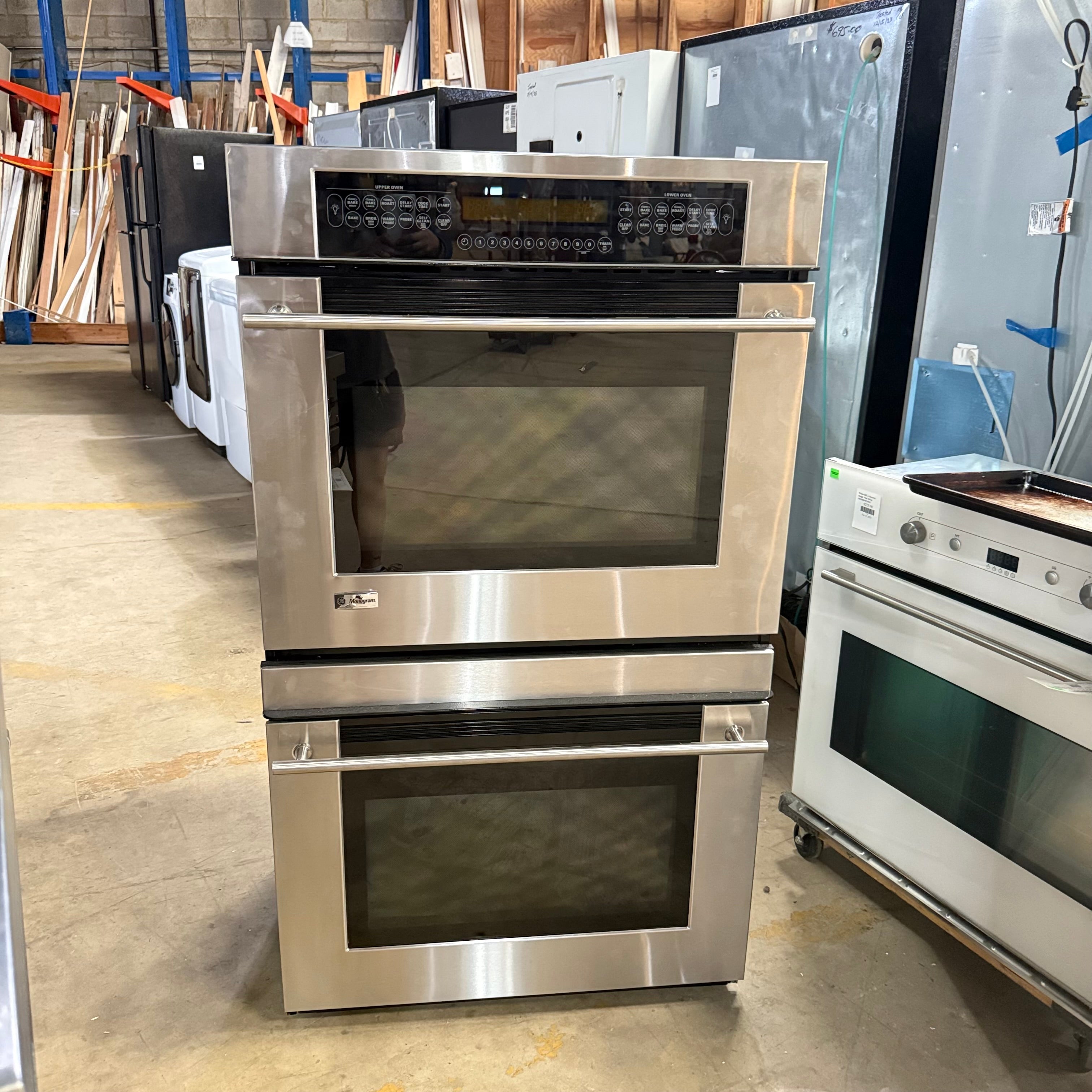 GE Monogram® 30" Built-In Electronic Convection Double Oven ZET958SF7S ...