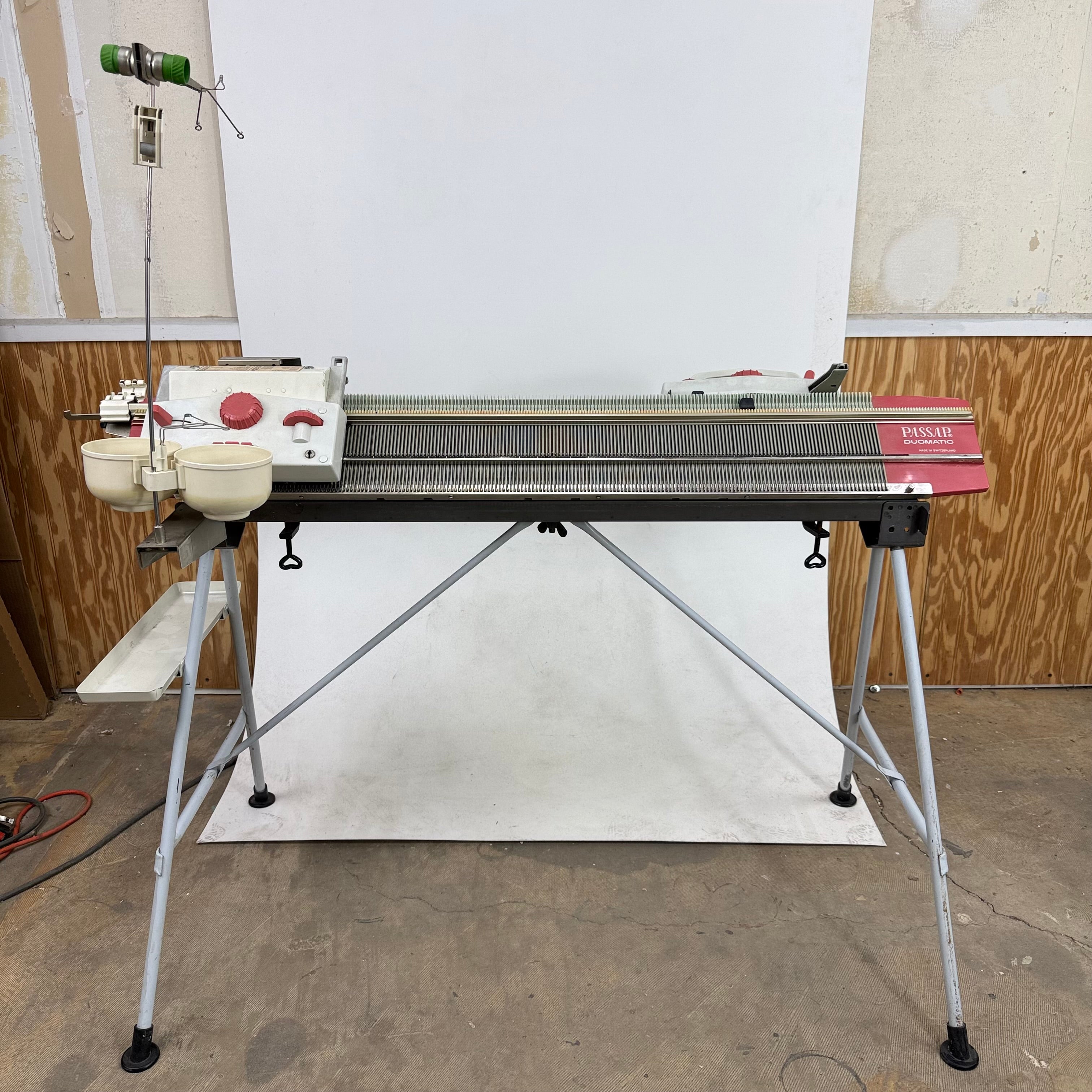 AS-IS Passap Duomatic Pinkie Knitting Machine with Accessories (Read D ...