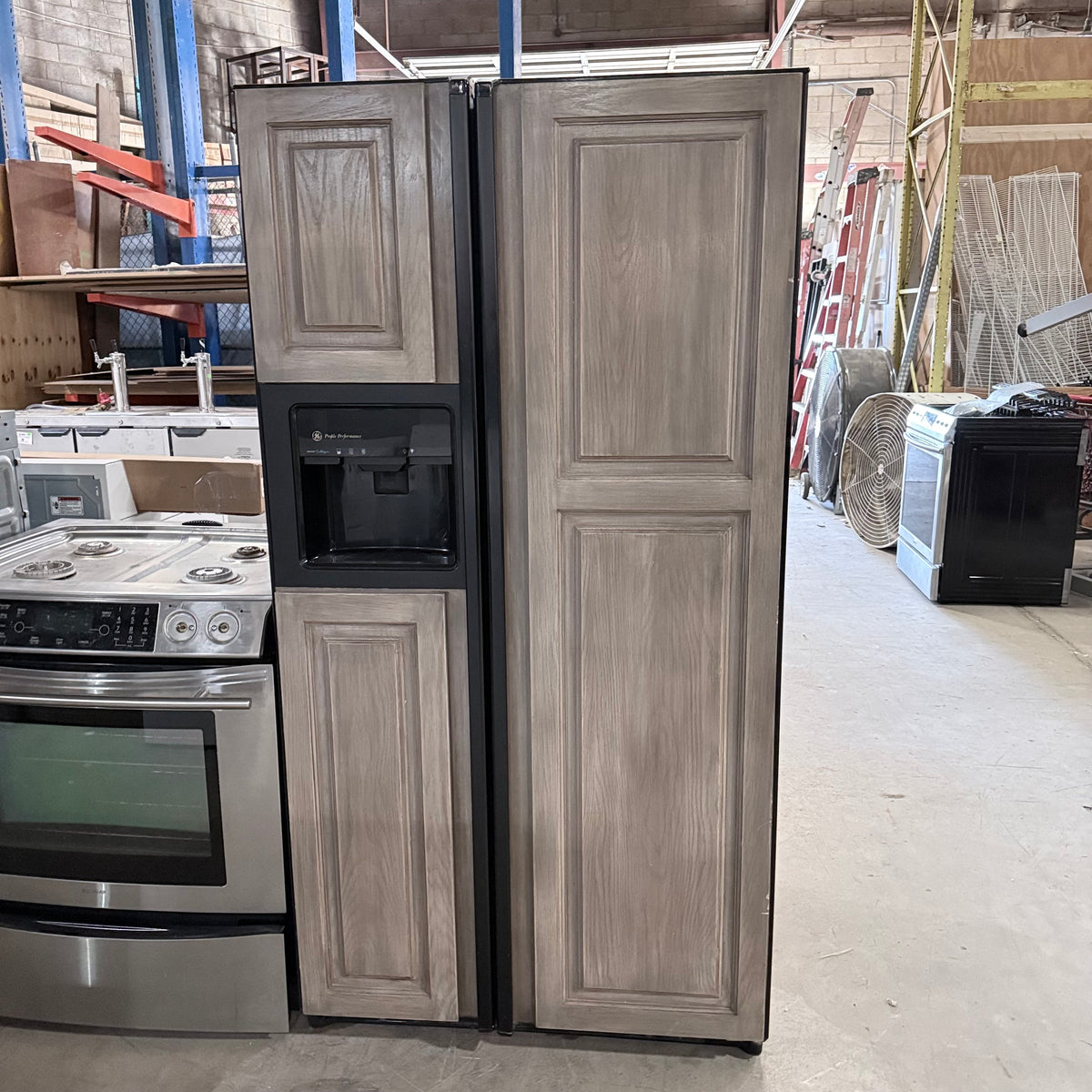 GE Profile Performance™ 36" Paneled Side-by-Side Refrigerator with Wat ...